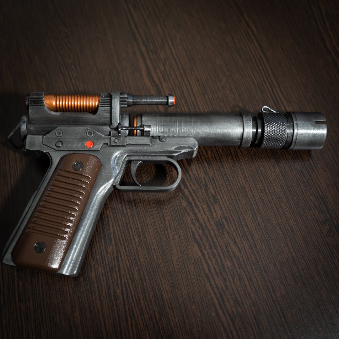 Star Wars Outlaws Kay Vess VM-19 heavy blaster pistol – 3DPrintProps